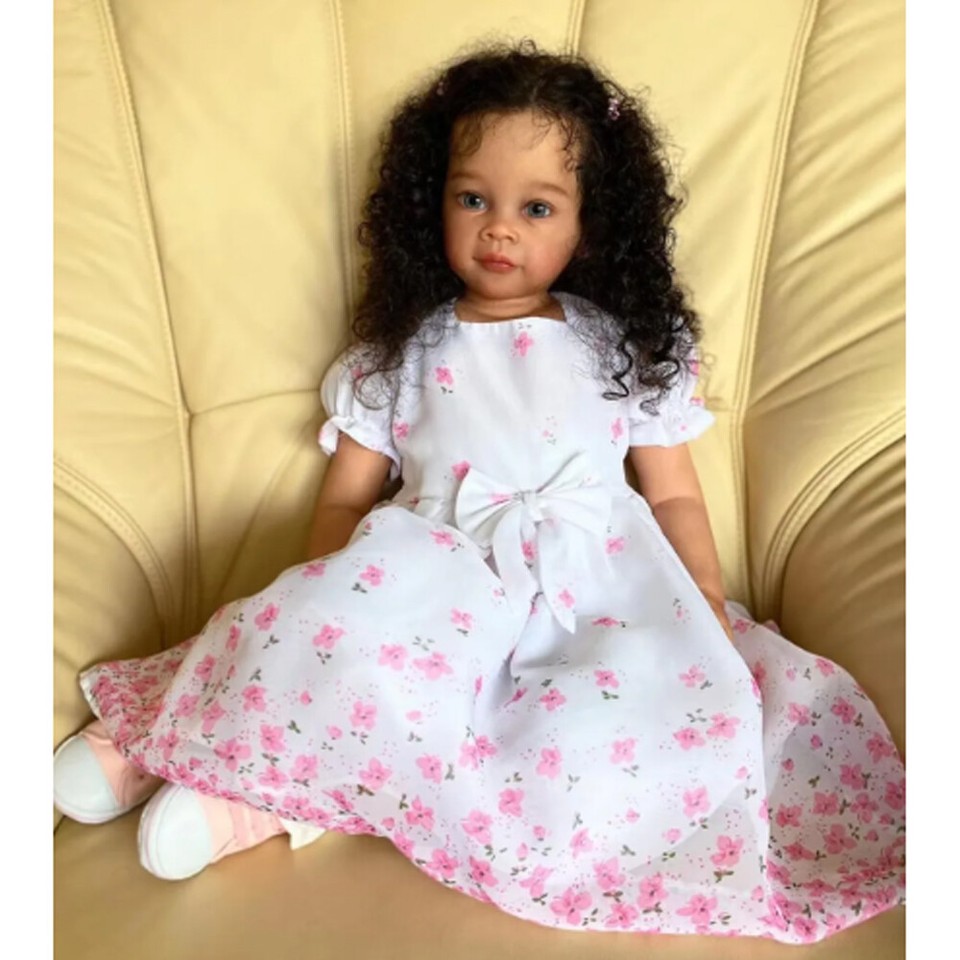 30 Inch Already Finished Reborn Baby with Hand-Rooted Hair Doll Soft ...