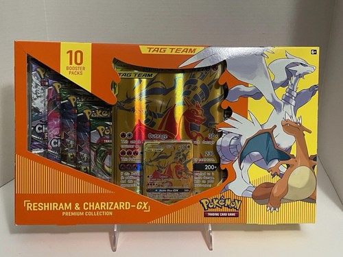 Pokemon TCG Reshiram & Charizard GX Premium Collection Box New/Factory ...