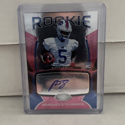 2021 Panini Certified Marquez Stevenson Rookie Pink Auto /35 Bills | eBay