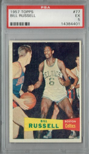 PSA 5 Bill Russell 1957 Topps #77 Rookie Card 734071402745| eBay