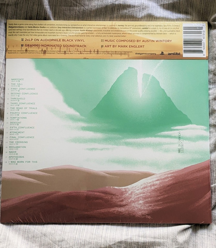 Austin Wintory - Journey 10th Anniversary Video Game Soundtrack Vinyl ...