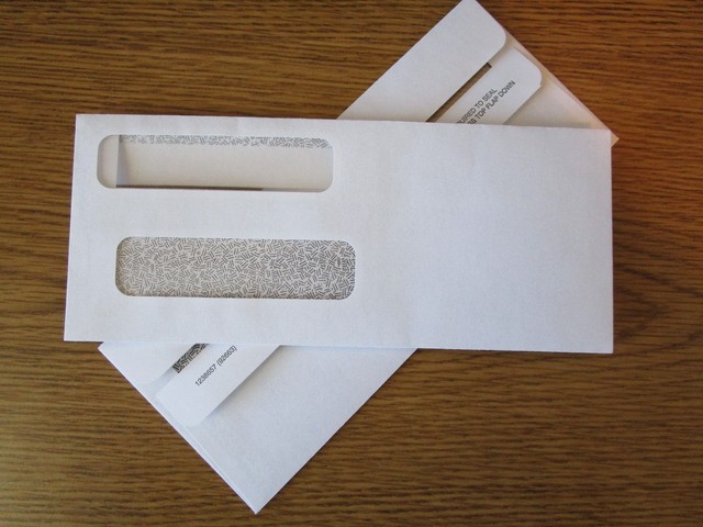 Deluxe 92663 Double Window Confidential Self Seal Envelope - 500pcs for ...