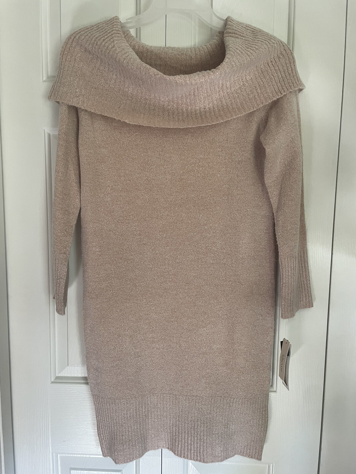 52seven Size Small Cowl Neck Sweater Tunic/Dress Oatmeal | eBay