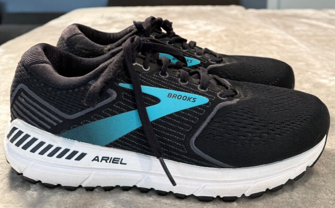Brooks Ariel 20 Black Blue Running Shoes Athletic Sneakers Womens 8.5 Wide | eBay