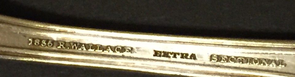 10 Pieces ~ 1856 R Wallace Extra Sectional Silver-plate Forks Spoons ...