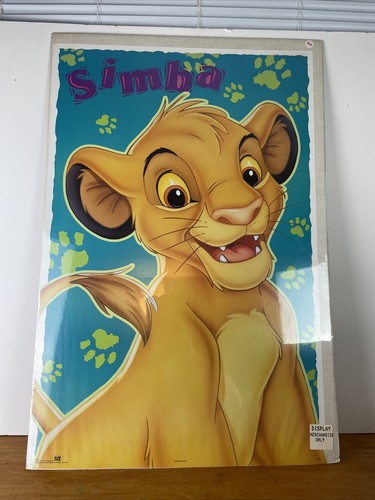 The Lion King Disney Simba Poster 23x35” Vintage 1990s #2505 | eBay
