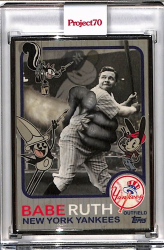 2021 TOPPS PROJECT 70 #736 BABE RUTH - GREG CRAOLA SIMKINS AP SILVER ...