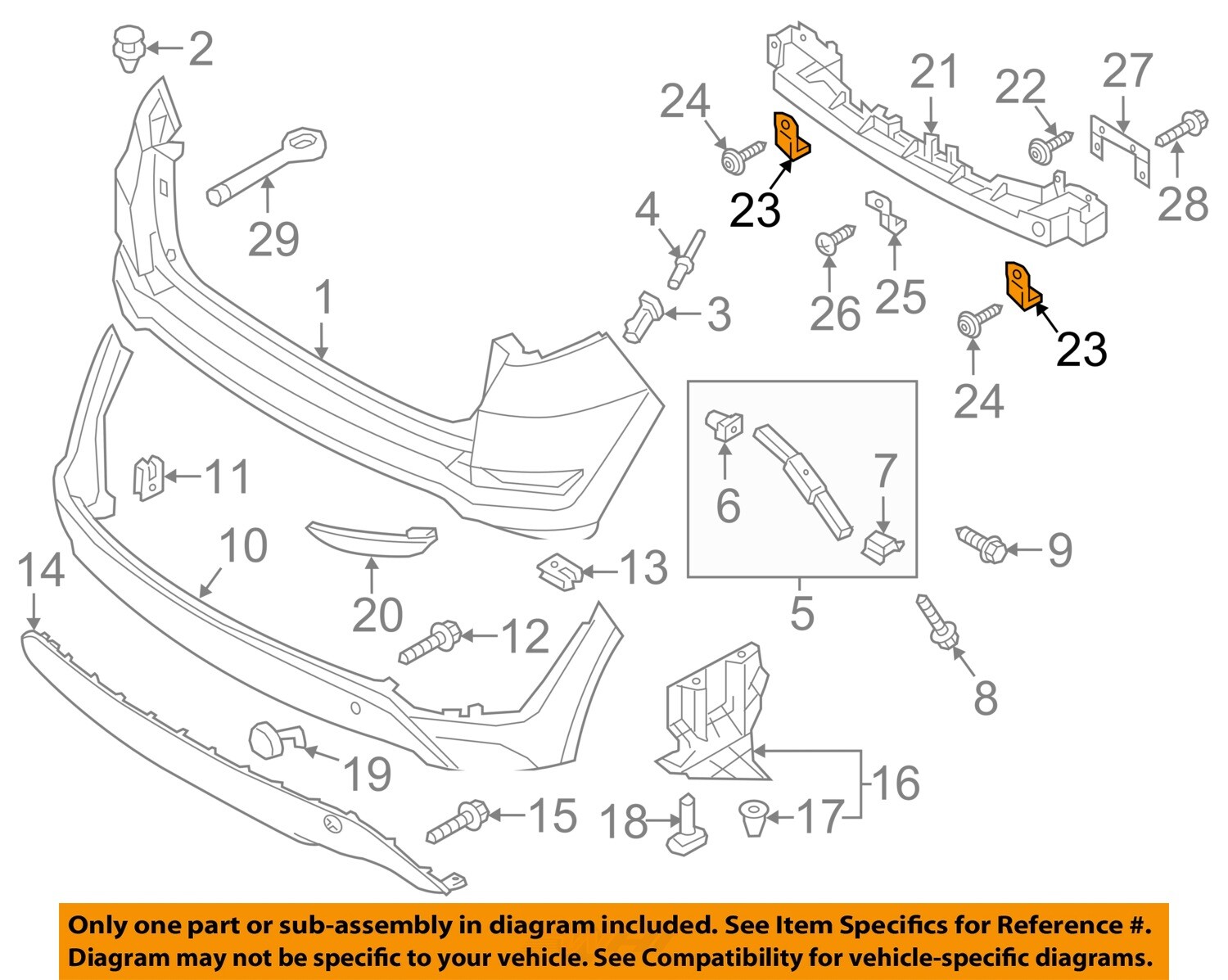 HYUNDAI OEM 16-18 Tucson Rear Bumper-Outer Bracket Right 86633D3100 | eBay