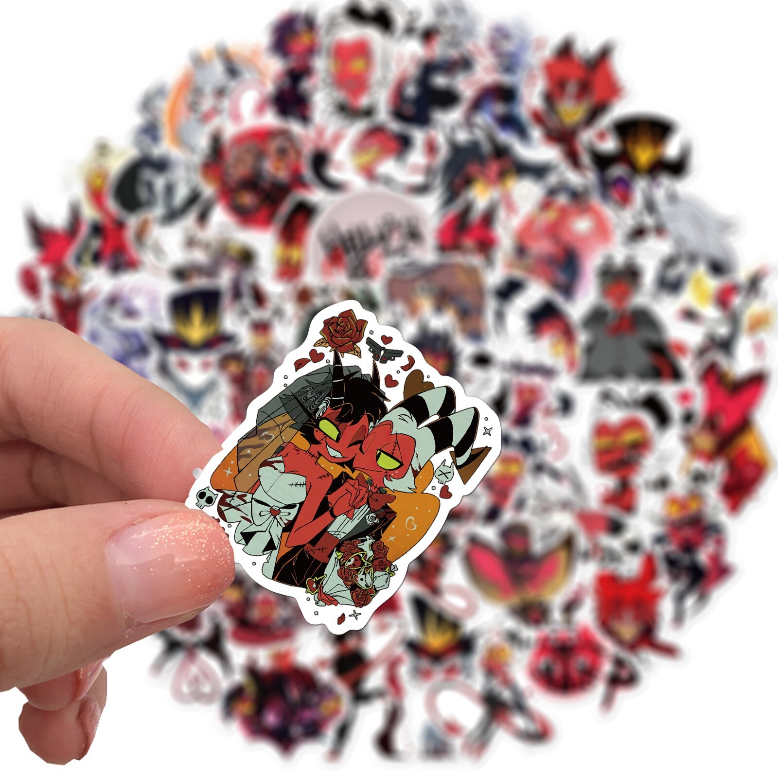 50pcs Helluva Boss Stickers Vinyl Waterproof Skateboard Cars Laptop | eBay