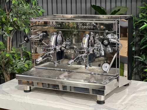 ECM VENEZIANO 2 GROUP ESPRESSO COFFEE MACHINE COMMERCIAL CAFE BAR ...