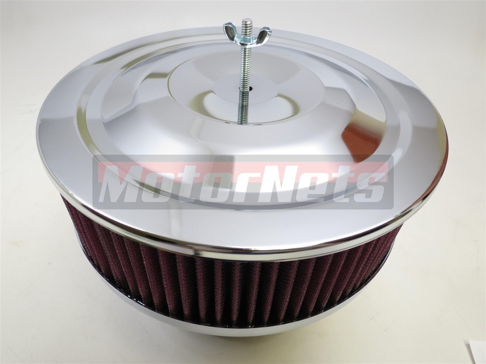 Velocity Stack Chrome Air Cleaner Washable GM SBC BBC Hot Rod Street ...
