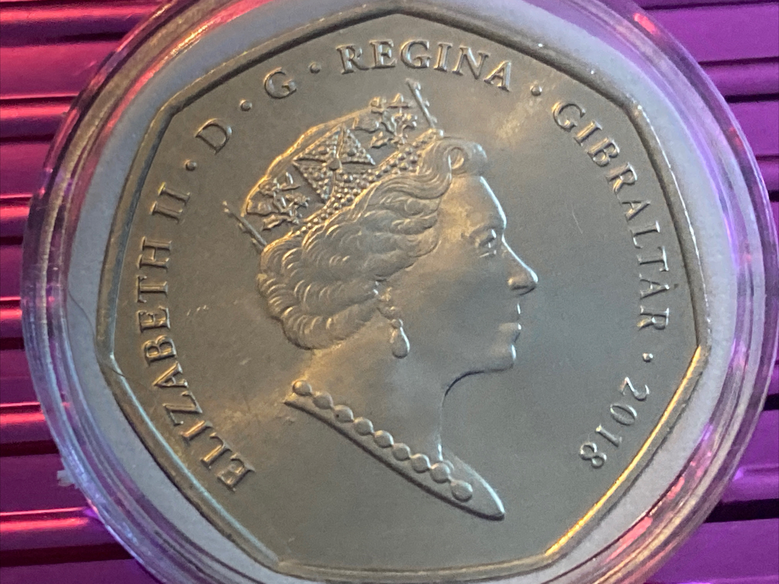 Father Christmas 🎅 50p Uncirculated 2018 Coin Gibraltar 🇬🇮 Collectable ...