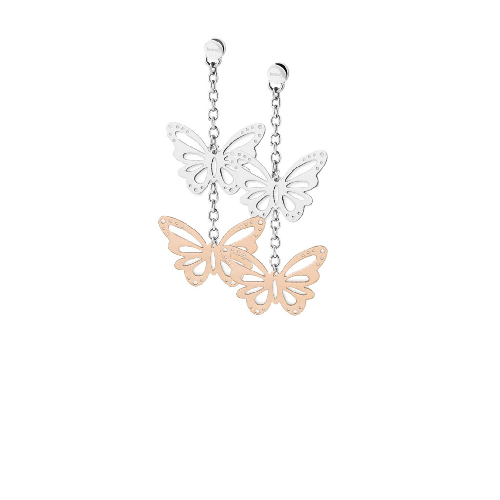 Womens Earrings BROSWAY FANTASY BFS24 Stainless Steel Butterfly | eBay ...
