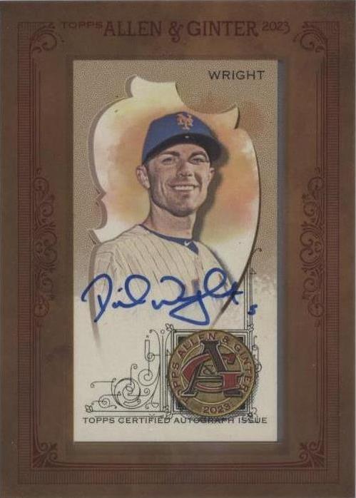 2023 Topps Allen & Ginter - Framed Mini Autographs David Wright #MA-DWR ...