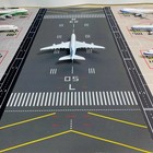1:400 Airport Aircraft Model GSE Airport Runway + Parking Apron Rubber ...
