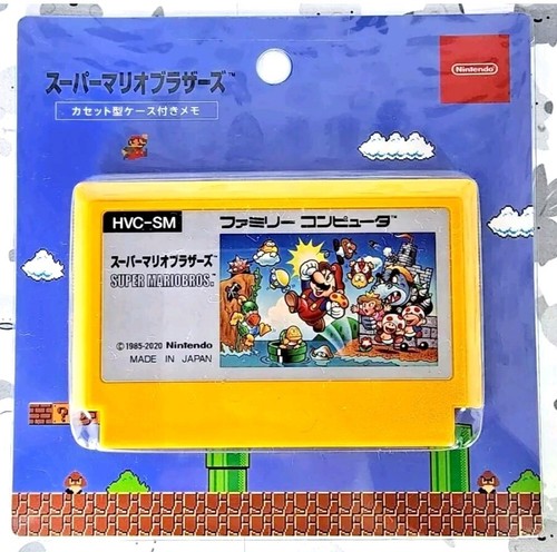 Super Mario Bros Note Memo w/Family Computer Cartridge Dispensor ...