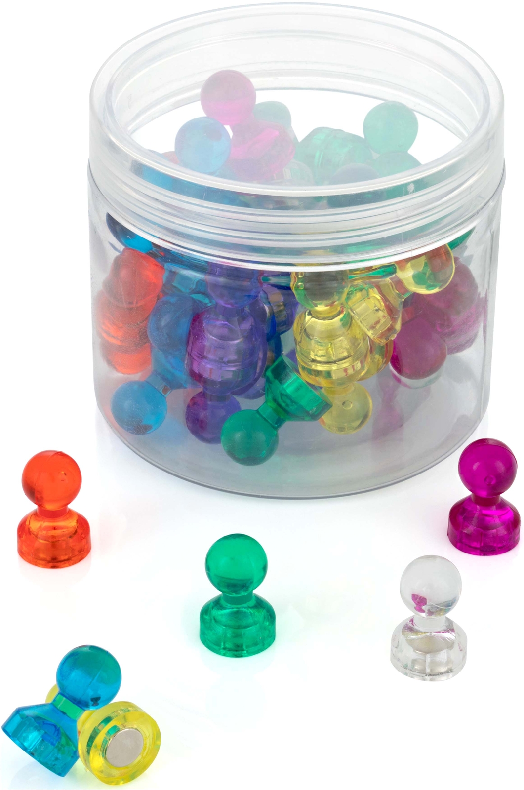 Poppstar 50 bunte Mini-Kegel-Magnete für Whiteboard, inkl ...