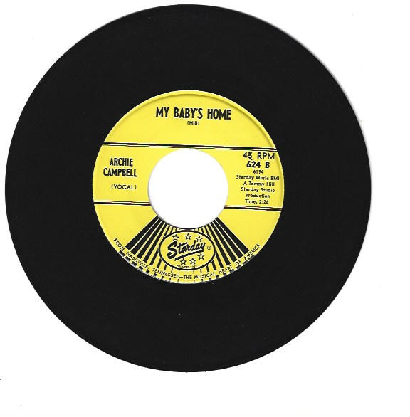 COUNTRY 45 RPM -ARCHIE CAMPBELL - STARDAY RECORDS " A WORLD FULL OF ...