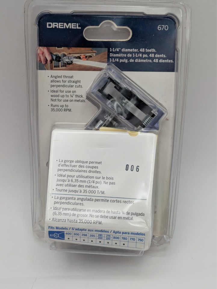 Dremel 670 Mini Saw Attachment With Blade Brand New | eBay