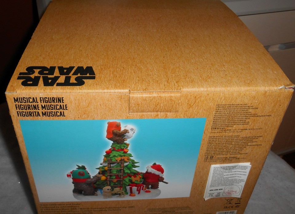DISNEY STAR WARS EWOK CELEBRATION AND FINALE MUSICAL FIGURINE CHRISTMAS ...