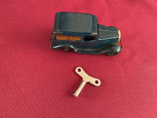 VINTAGE TRIANG MINIC TRANSPORT PANEL TRUCK WIND UP WORKING *with KEY ...