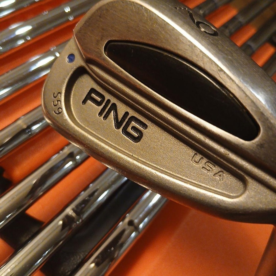 Ping S59 TOUR Iron Set 8pcs 3-W Flex Stiff Z65 Blue Dot RH | eBay