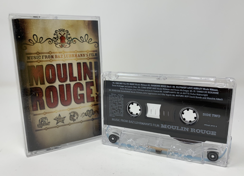 Vintage Moulin Rouge Soundtrack Audio Cassette NM/NM 2001 Interscope ...