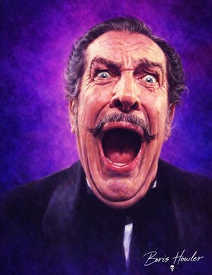 Boris Howler VINCENT PRICE "MADHOUSE" 8.5X11 Art Print SIGNED CULT ...
