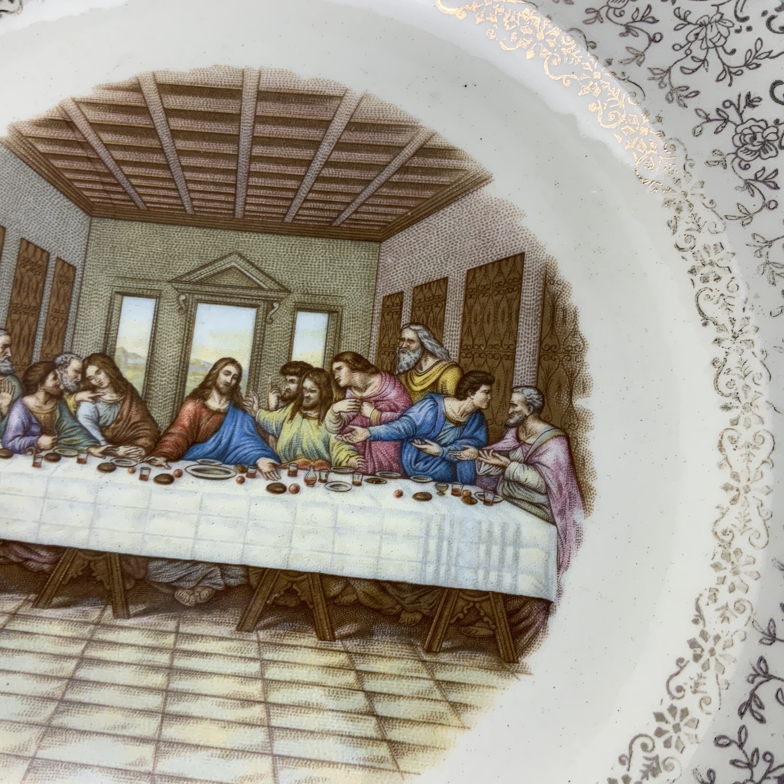 Vintage “Lords Last Supper” Ceramic Decorative Plate Signed 55 | eBay