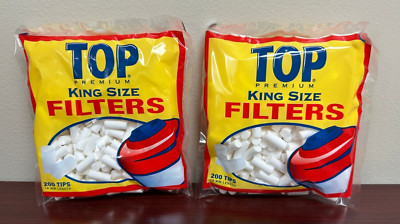 TOP Premium King Size 18mm Filter Tips ~200ct per bag~2 PACKS~NEW | eBay