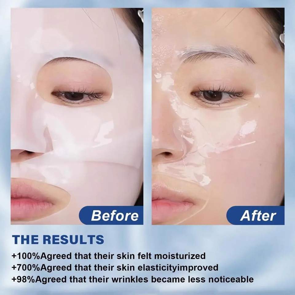 30 Bio Collagen Face Mask Real Deep Firming Deep Hydrating Overnight ...