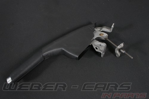 VW POLO 6R Leather Handbrake Lever Handbrake Grip Sleeve Aluminum ...