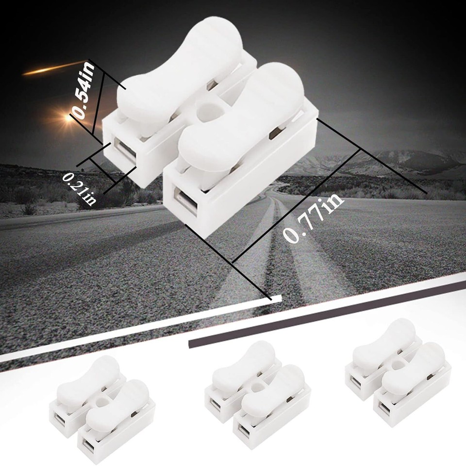 Push Quick Wire Cable Connector,White Wiring Terminal ,100Pcs | eBay