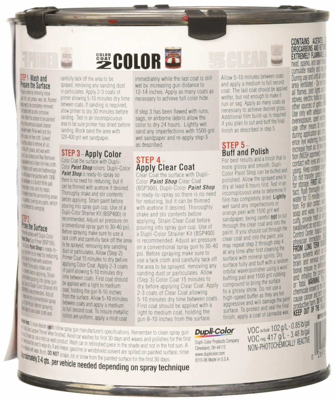 Dupli-Color EBSP20300 Paint Shop Finish System, Performance Red, 1 ...