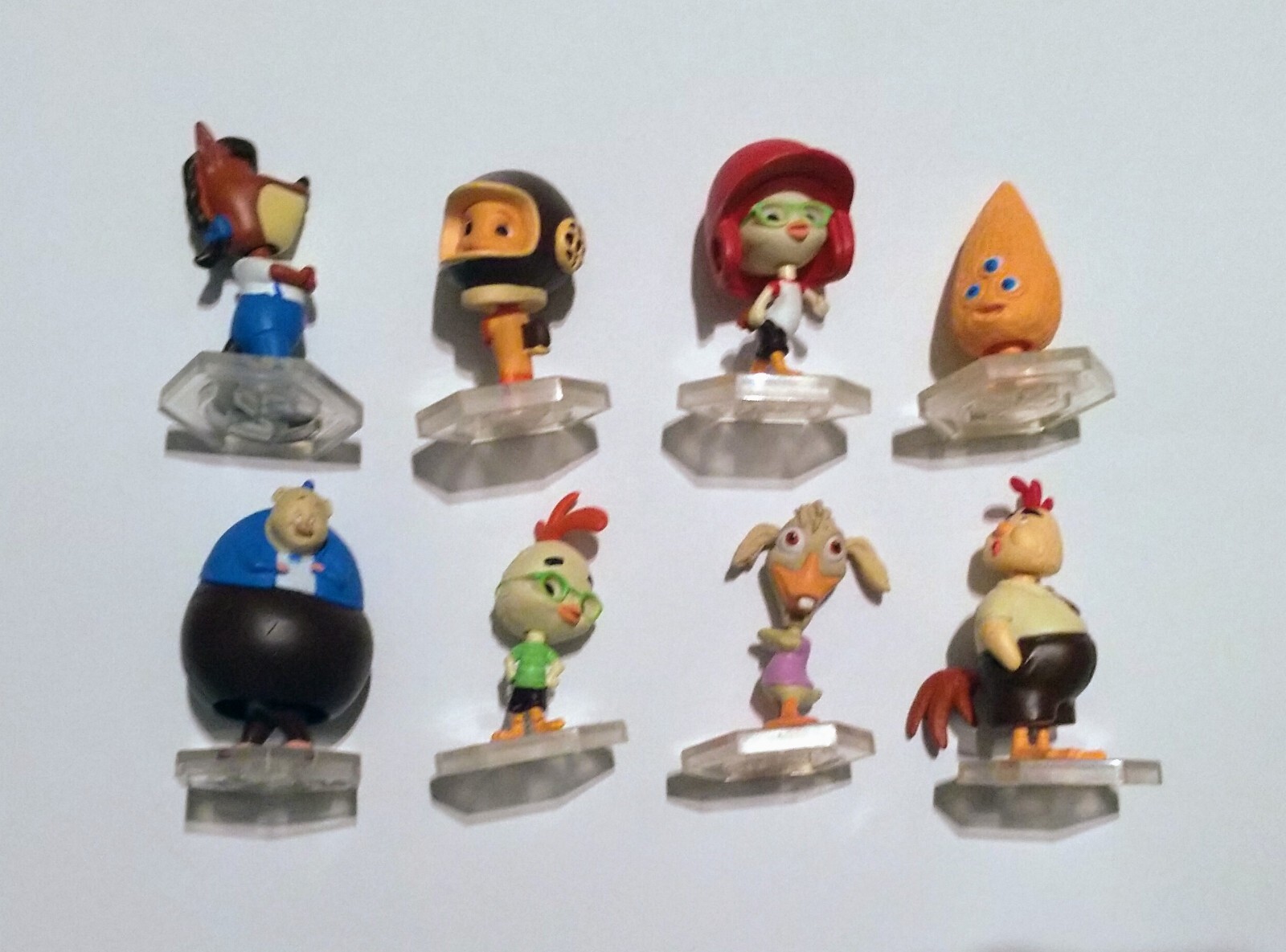 DISNEY CHICKEN LITTLE BOBBLEHEADS FIGURINES SET TOMY - FIGURES ...