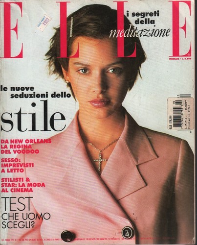 Elle Italian Fashion Magazine February 1995 Demi Moore Bruce Willis ...