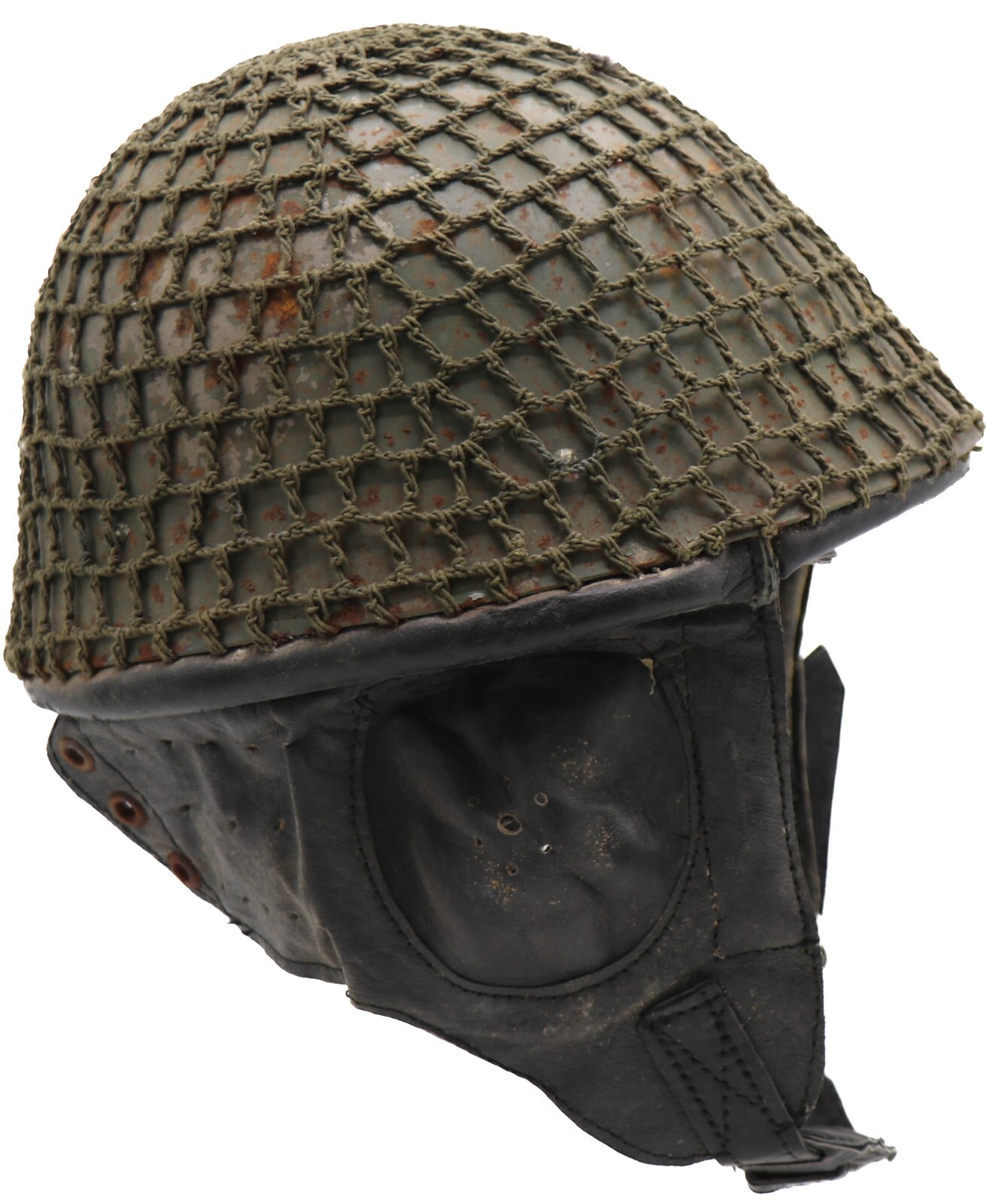 Authentic Romanian Paratrooper M73 M80 Steel Helmet Leather Liner Army ...