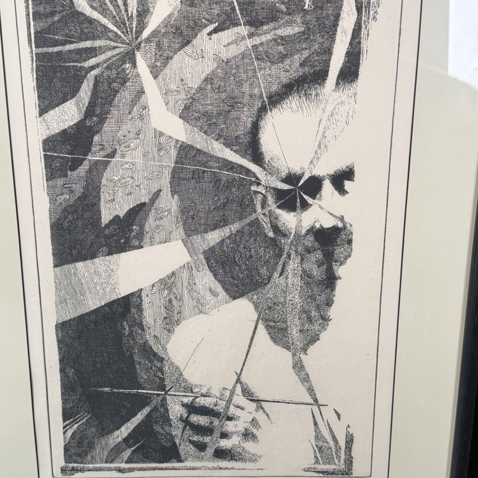 Curt Frankenstein "The Broken Mirror" Original Etching Framed Signed ...