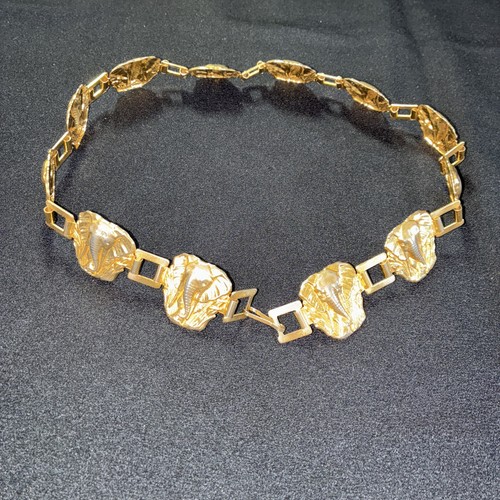 Vintage 80s Elephant Chain Link Belt Strap Gold Tone 26” Long ...