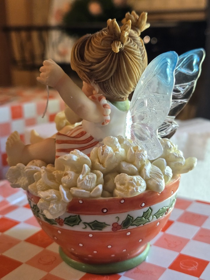 Enesco My Little Kitchen Fairies Stringing Popcorn Fairy Mint In Box ...