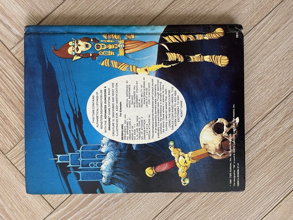 Advanced Dungeons & Dragons Fiend Folio Hardback Book TSR 1981 | eBay