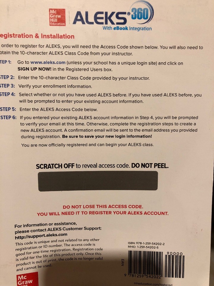 ALEKS 360 Access Card 1 Semester for Introductory Chemistry 1st Edition ...