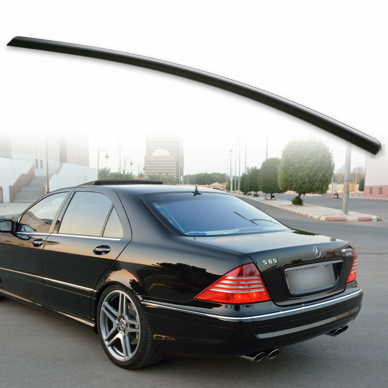 Fyralip Trunk Lip Spoiler For Mercedes Benz 00-06 W220 S-Class ...