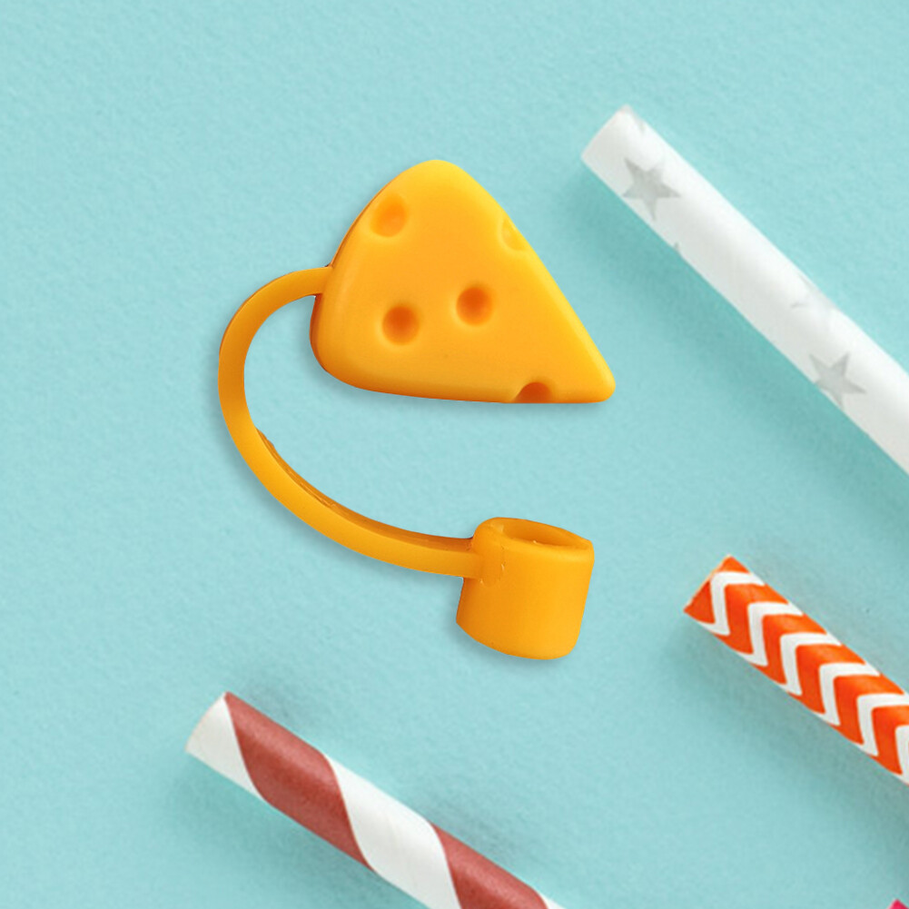 Cartoon Straw Dust Caps Silicone Straw Cover Party Decor for 6-8mm ...