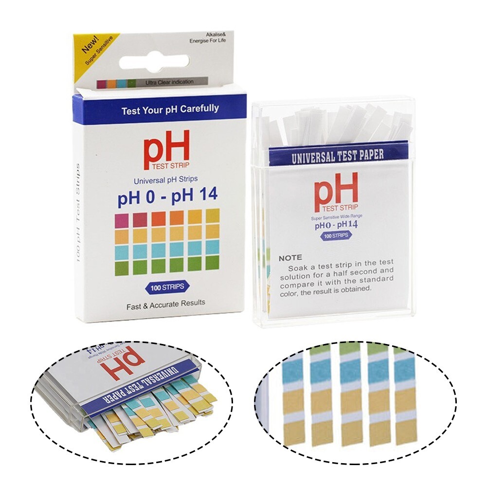 Reliable pH Testing Solution 100 Strips for Lab Monitoring and Analysis ...