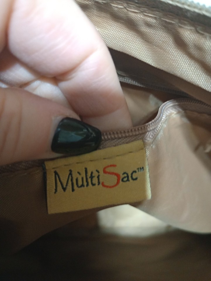 MultiSac Purse Bag Crossbody Faux Leather Multi-Pocket Compartments | eBay