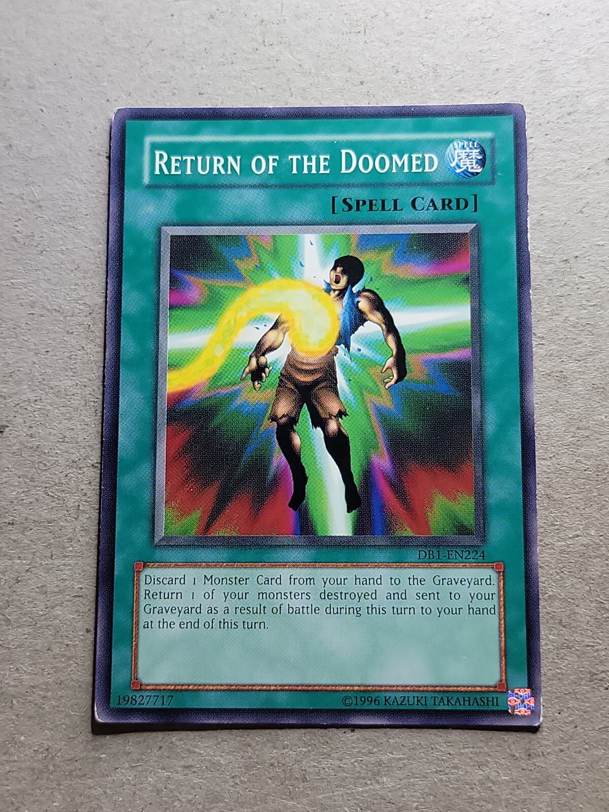 Return of the Doomed - DB1-EN224 - Unlimited - YuGiOh-MP | eBay