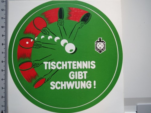 Sticker sticker table tennis - DTTB - sports - table tennis (M1189) | eBay