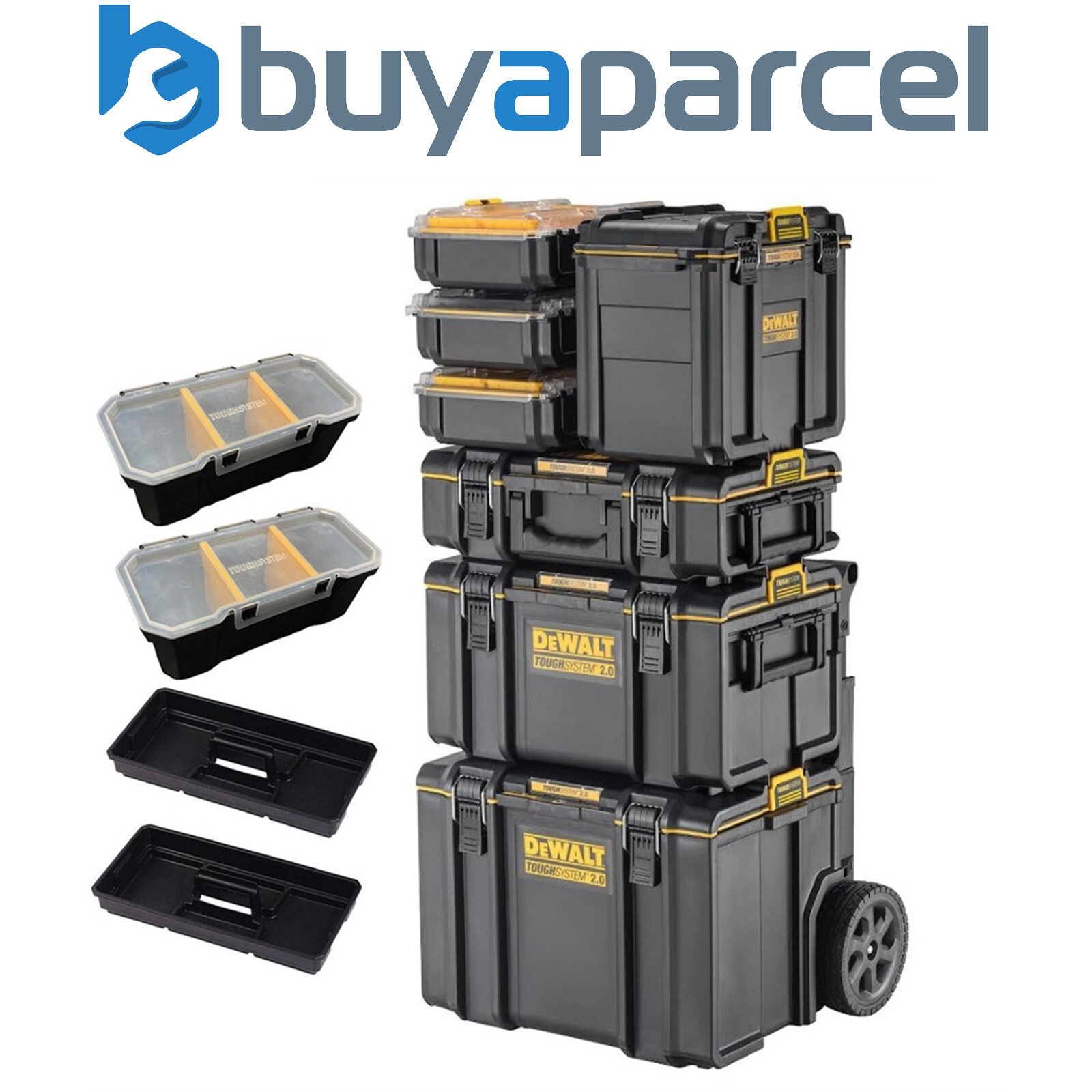 Dewalt Toughsystem 2 11PC Rolling Mobile Tool Storage Box Trolley ...