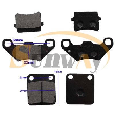 Front + Rear Brake Pad For Bashan BS200S-7 200cc BS250S-11B Quad Bike ...